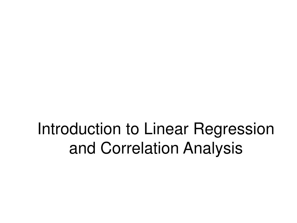 Ppt Introduction To Linear Regression And Correlation Analysis Powerpoint Presentation Id324923