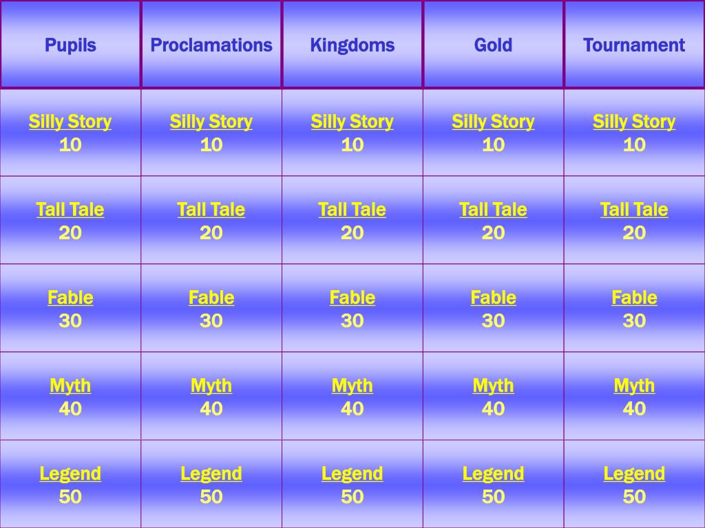 PPT - Tall Tale 20 PowerPoint Presentation, free download - ID:325362