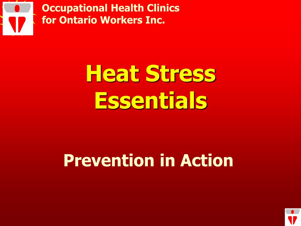 PPT - Heat Stress Essentials PowerPoint Presentation, free download ...