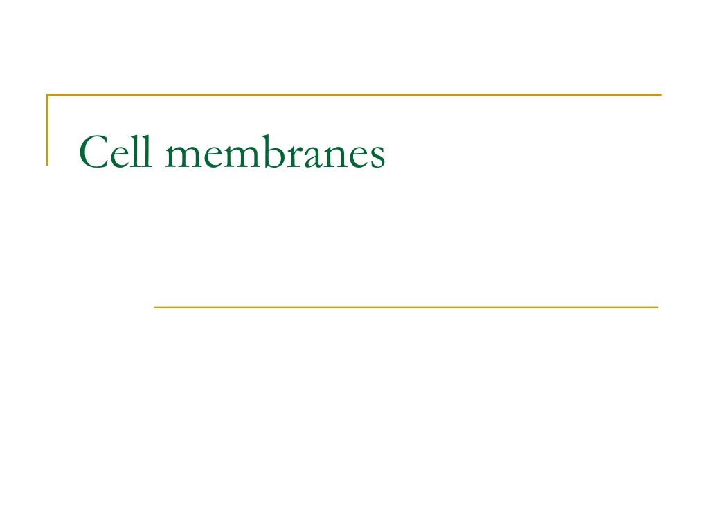 PPT - Cell membranes PowerPoint Presentation, free download - ID:326442