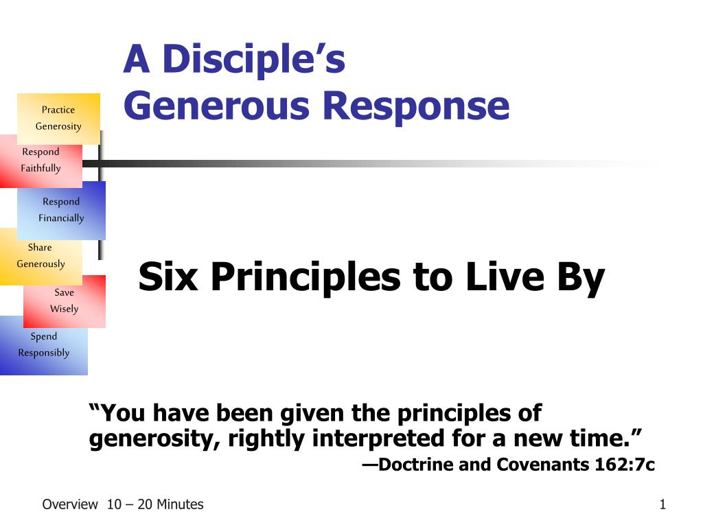 PPT - A Disciple’s Generous Response PowerPoint Presentation, free ...
