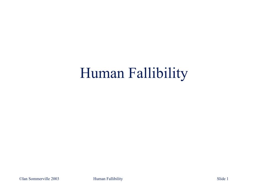 PPT - Human Fallibility PowerPoint Presentation, free download - ID:326939