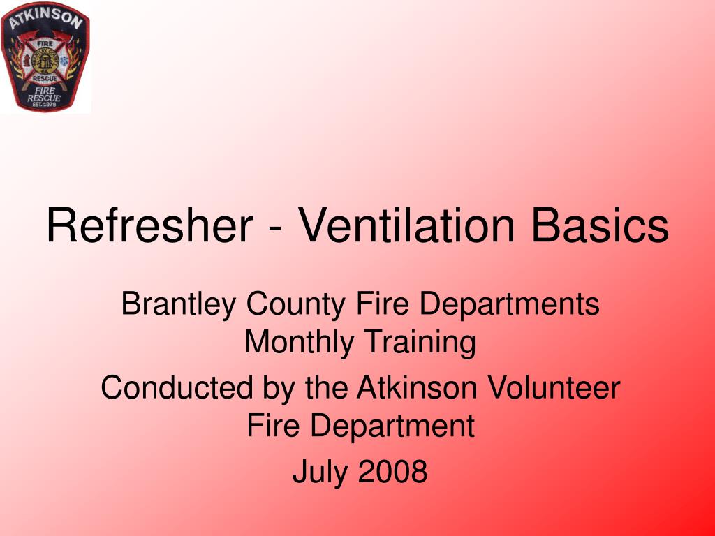 PPT - Refresher - Ventilation Basics PowerPoint Presentation, free ...