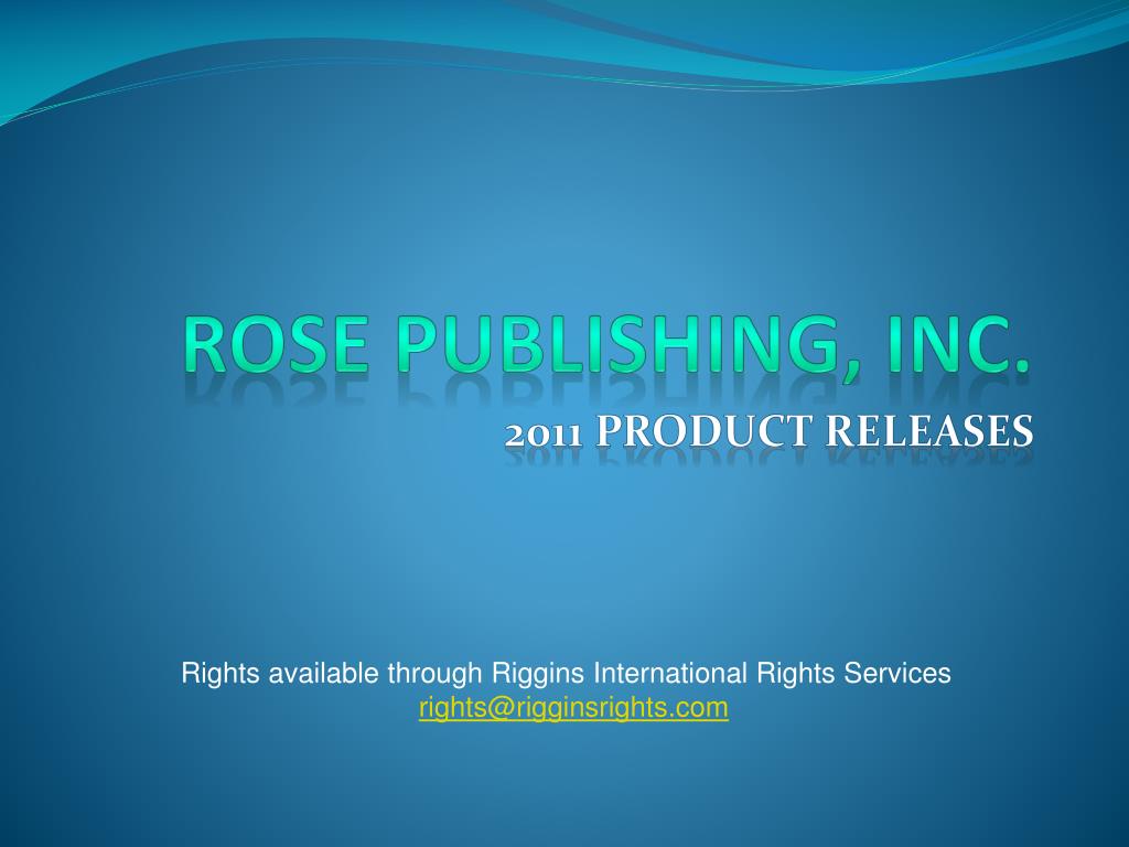 PPT - Rose Publishing, Inc. PowerPoint Presentation, free download - ID ...