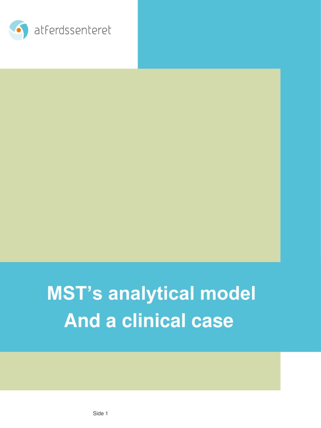 PPT - MST’s analytical model And a clinical case PowerPoint ...