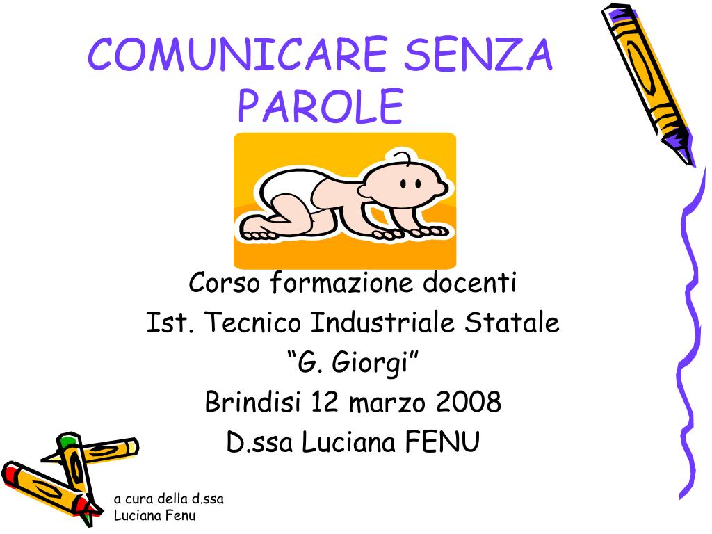 PPT - COMUNICARE SENZA PAROLE PowerPoint Presentation, free download ...