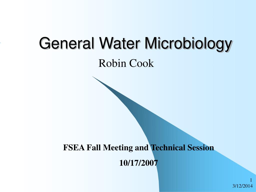 PPT - General Water Microbiology PowerPoint Presentation, free download ...