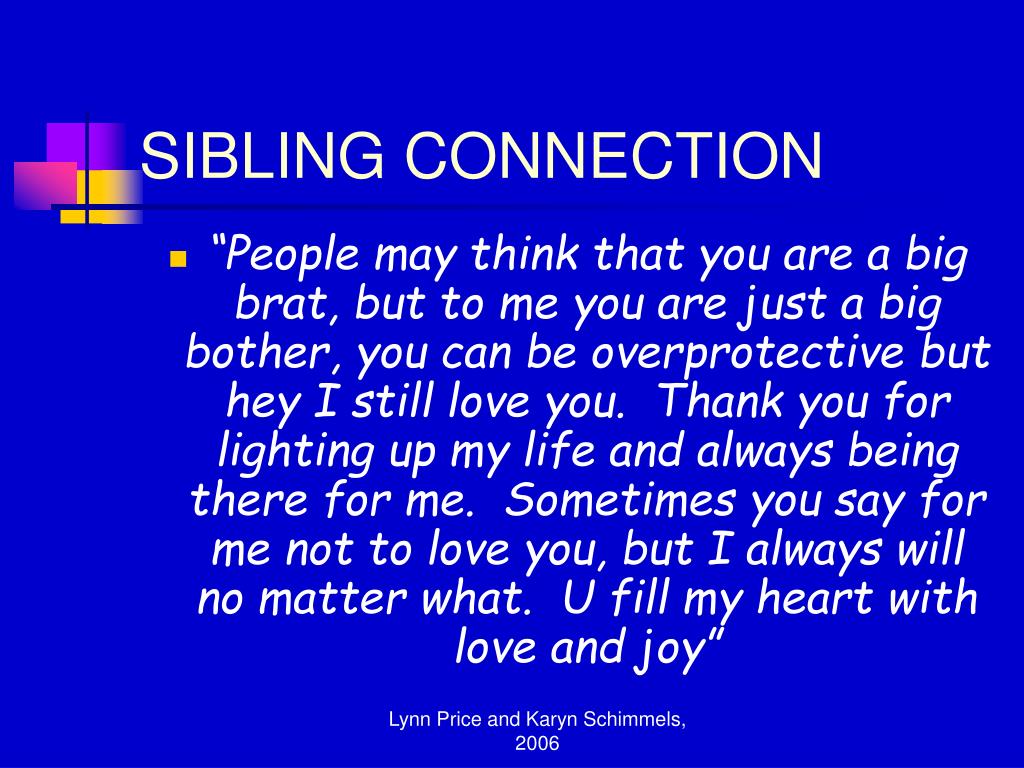 PPT - SIBLING CONNECTION PowerPoint Presentation, free download - ID:330620