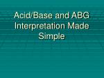 PPT - ABG Interpretation & Acid-Base Disorders PowerPoint Presentation ...