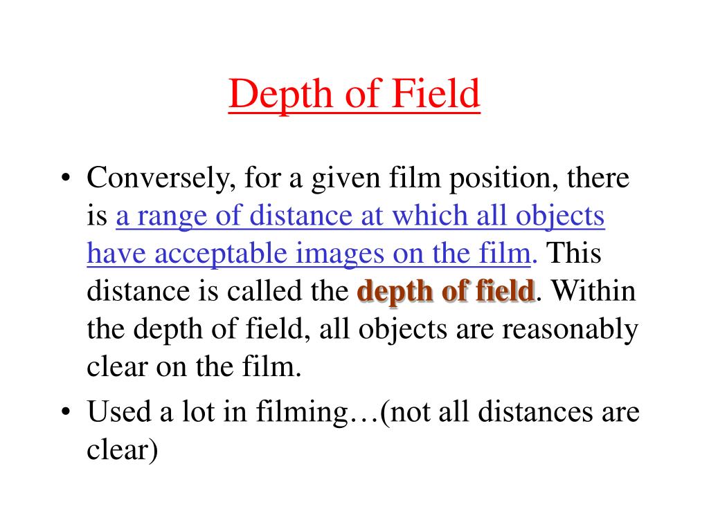 PPT - Depth of Field PowerPoint Presentation, free download - ID:332594