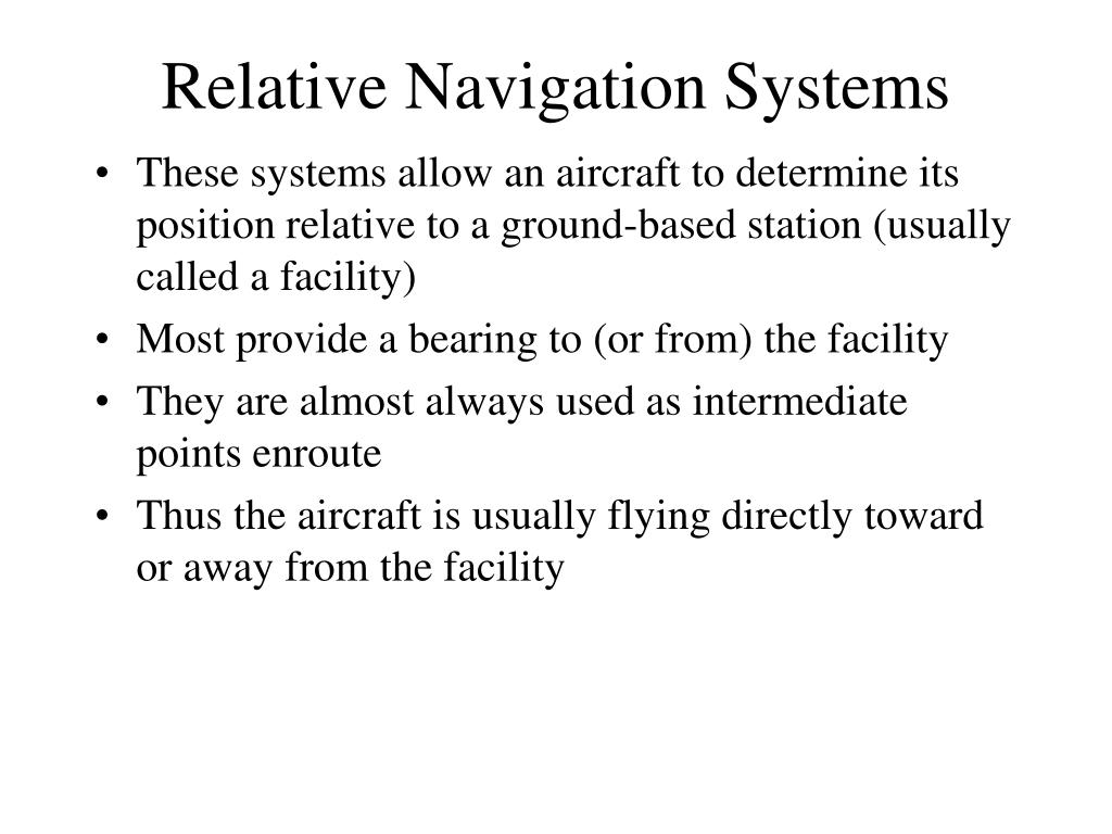 PPT - Relative Navigation Systems PowerPoint Presentation, free ...