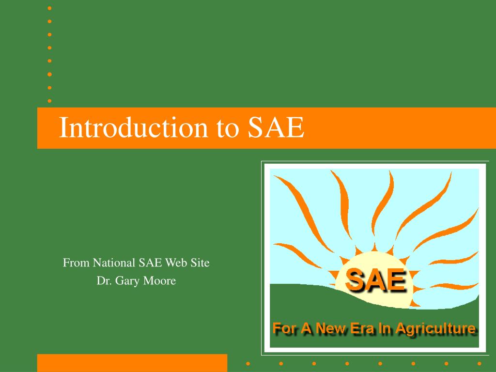 PPT - Introduction to SAE PowerPoint Presentation, free download - ID ...