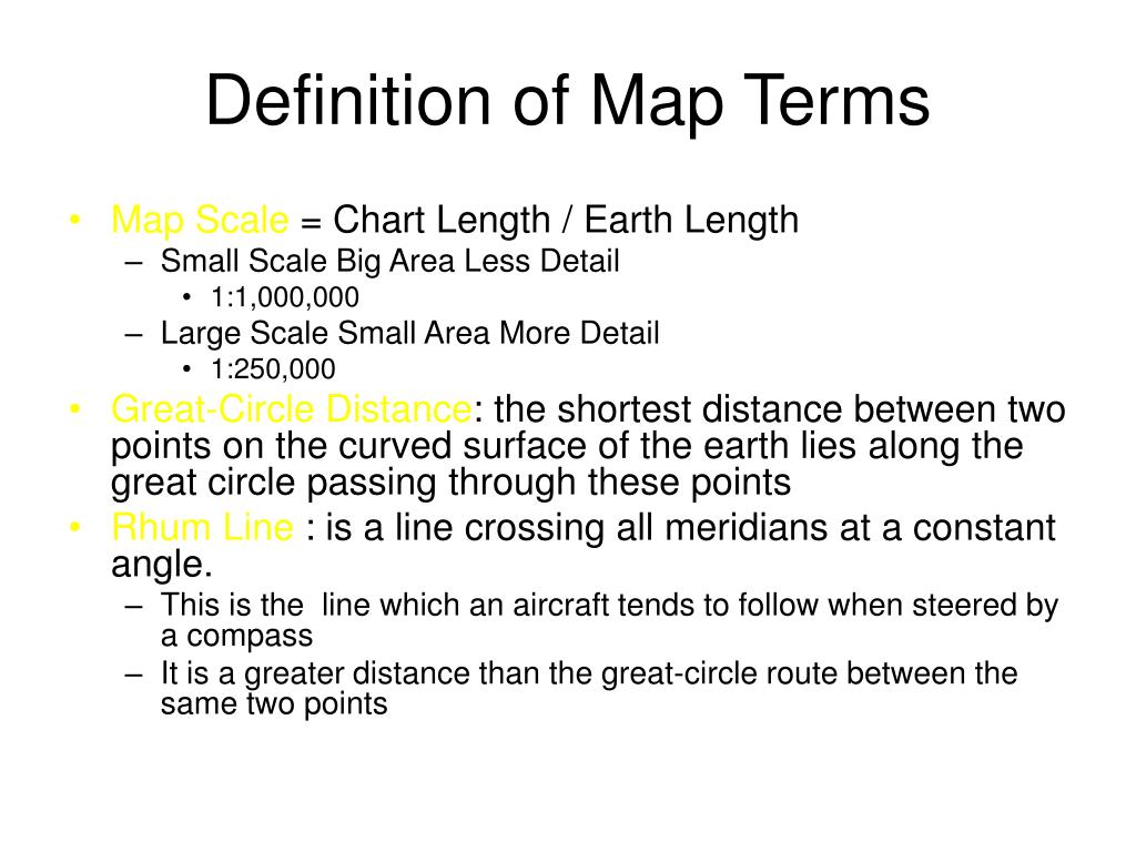 PPT - Definition of Map Terms PowerPoint Presentation, free download ...