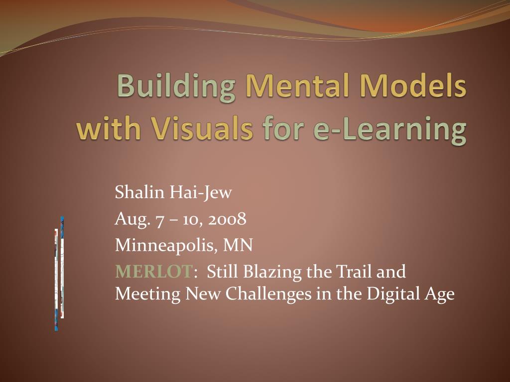 PPT - Building Mental Models with Visuals for e-Learning PowerPoint ...