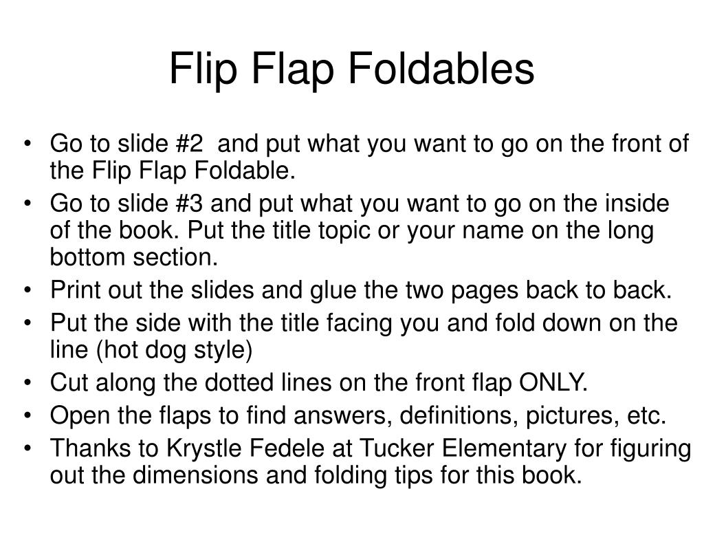 PPT - Flip Flap Foldables PowerPoint Presentation, free download - ID ...