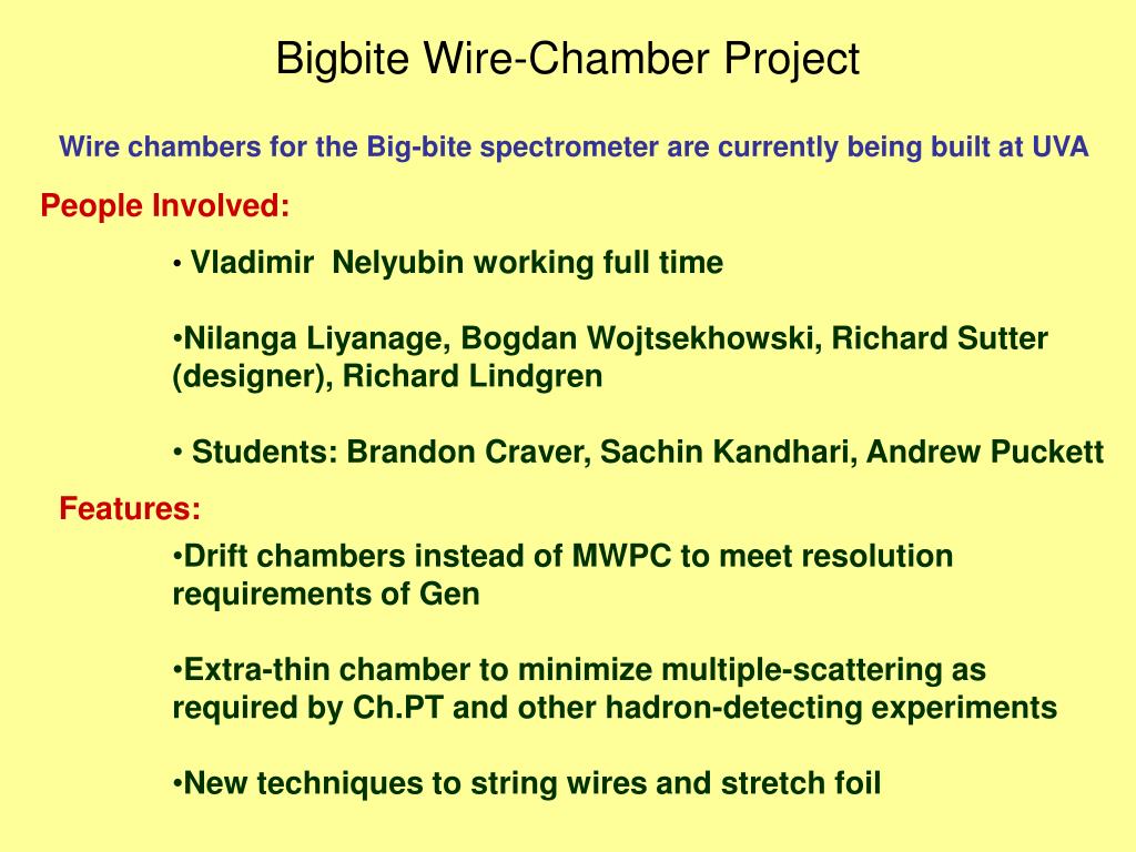 PPT - Bigbite Wire-Chamber Project PowerPoint Presentation, free ...
