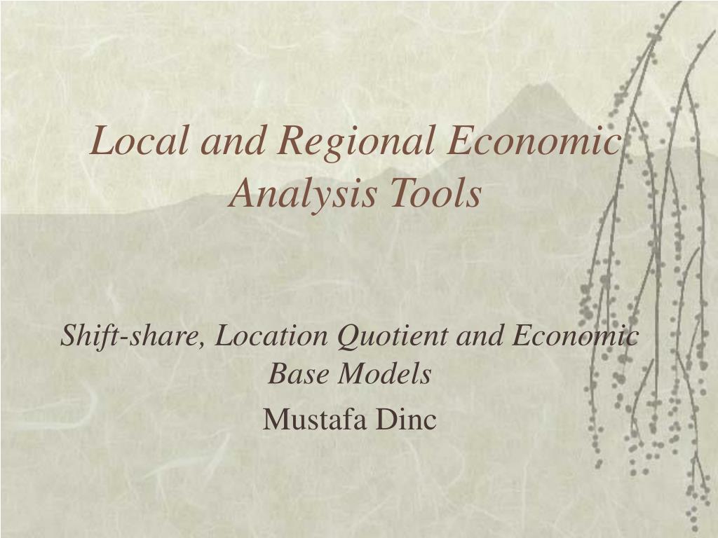 PPT - Local and Regional Economic Analysis Tools PowerPoint ...