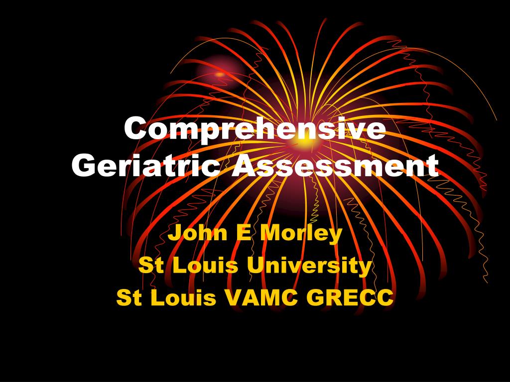 PPT - Comprehensive Geriatric Assessment PowerPoint Presentation, free download - ID:340136