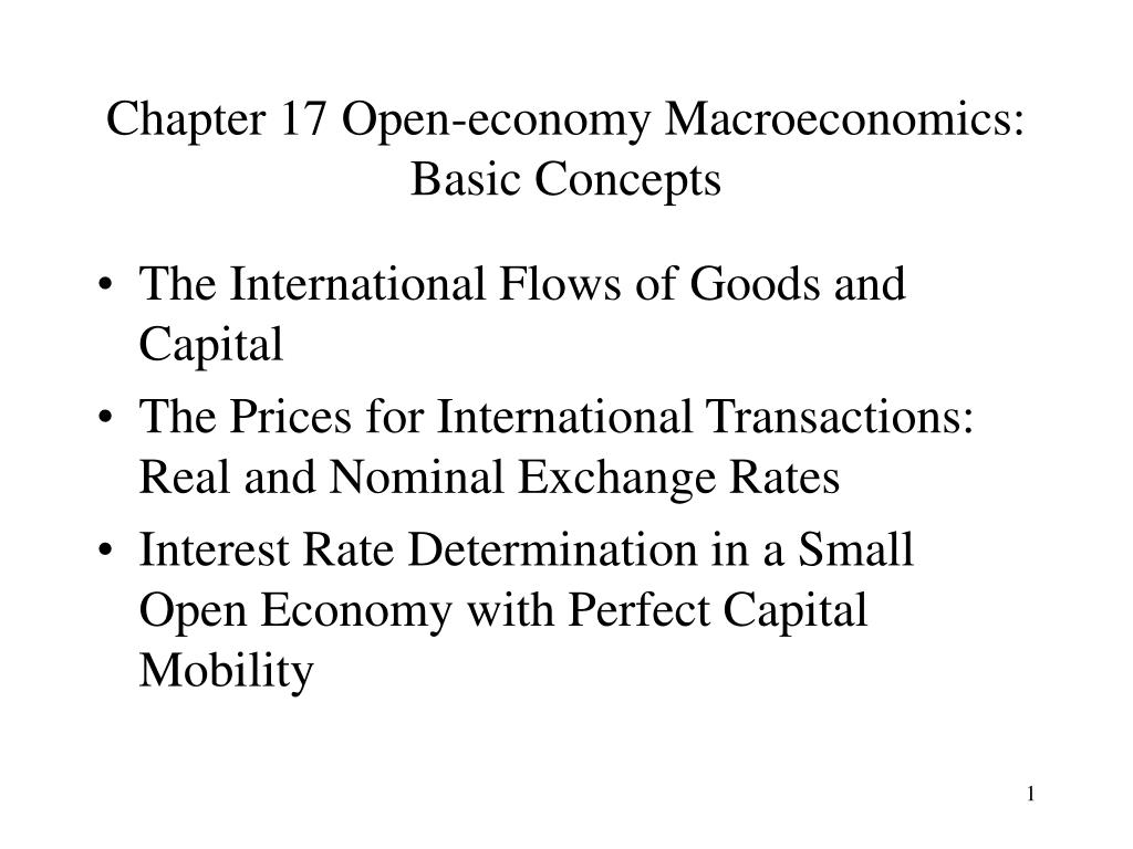 PPT - Chapter 17 Open-economy Macroeconomics: Basic Concepts PowerPoint ...