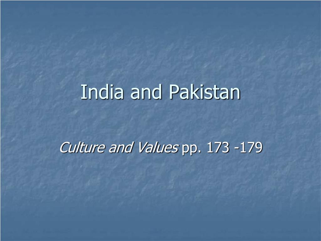 PPT - India and Pakistan PowerPoint Presentation, free download - ID:341205