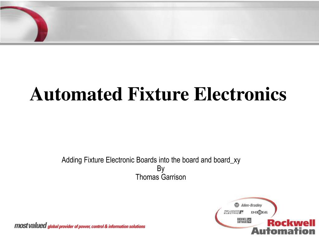 PPT - Automated Fixture Electronics PowerPoint Presentation, free ...