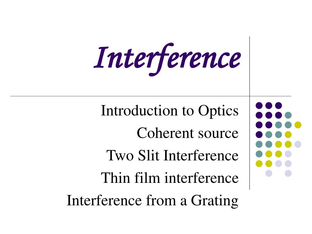 PPT - Interference PowerPoint Presentation, free download - ID:342120