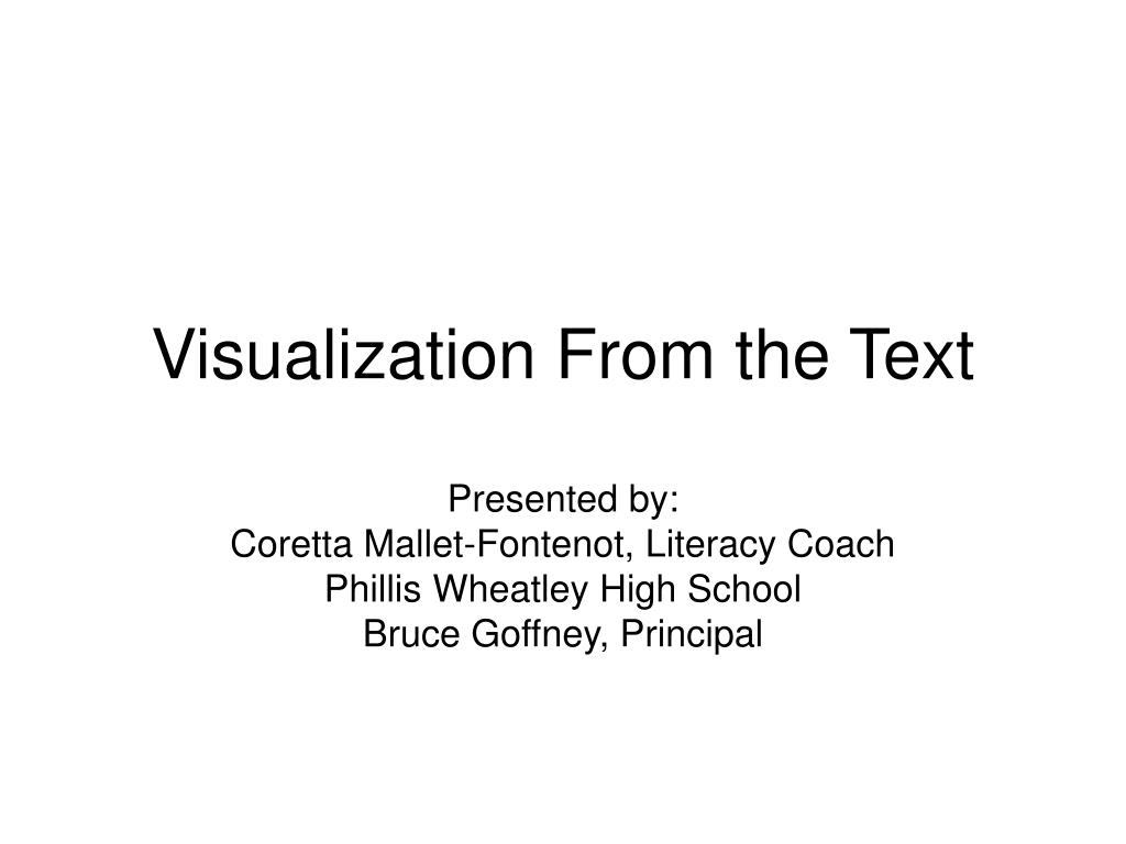 PPT - Visualization From the Text PowerPoint Presentation, free ...
