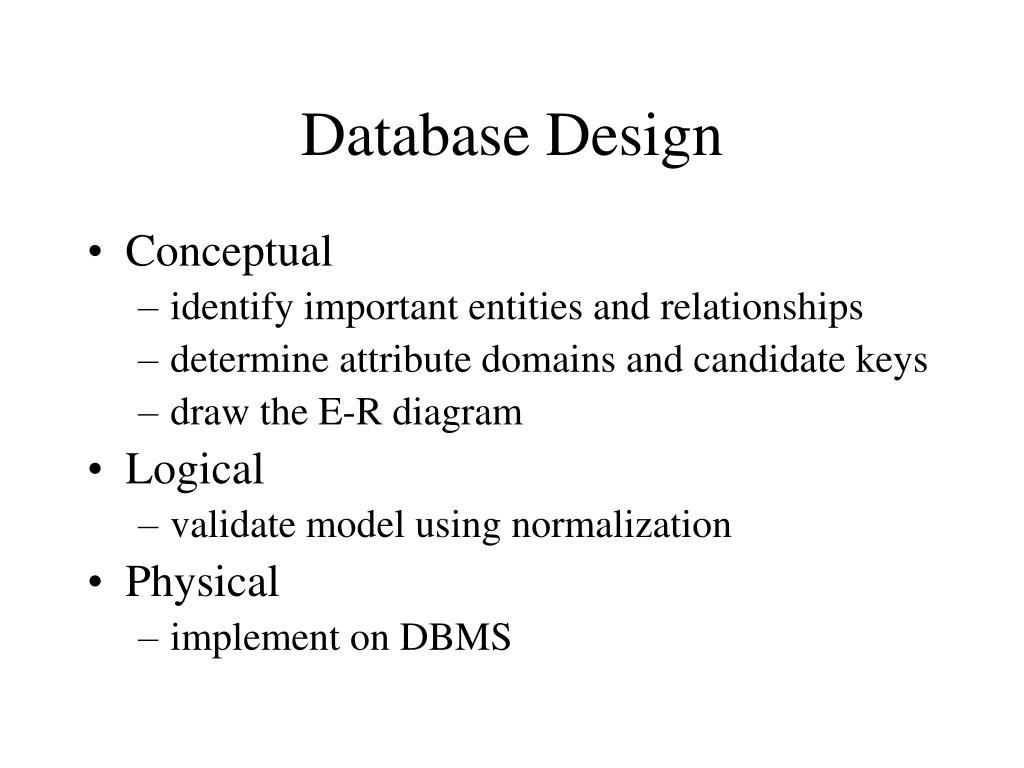 PPT - Database Design PowerPoint Presentation, free download - ID:342983