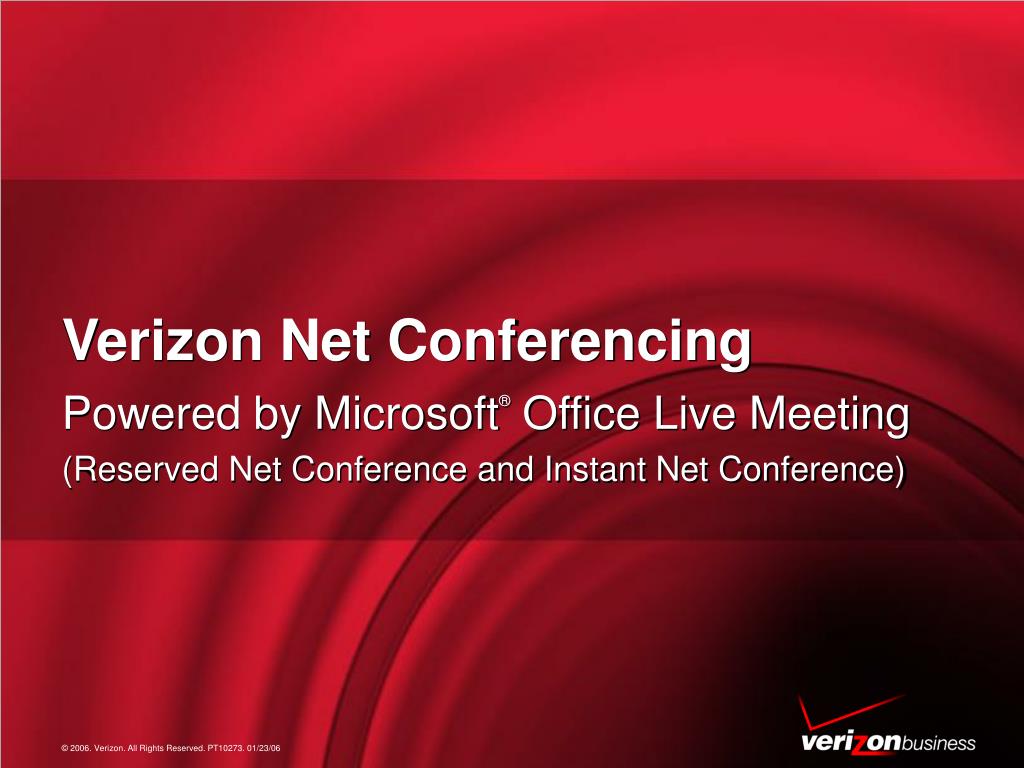 PPT - Verizon Net Conferencing PowerPoint Presentation, free download ...