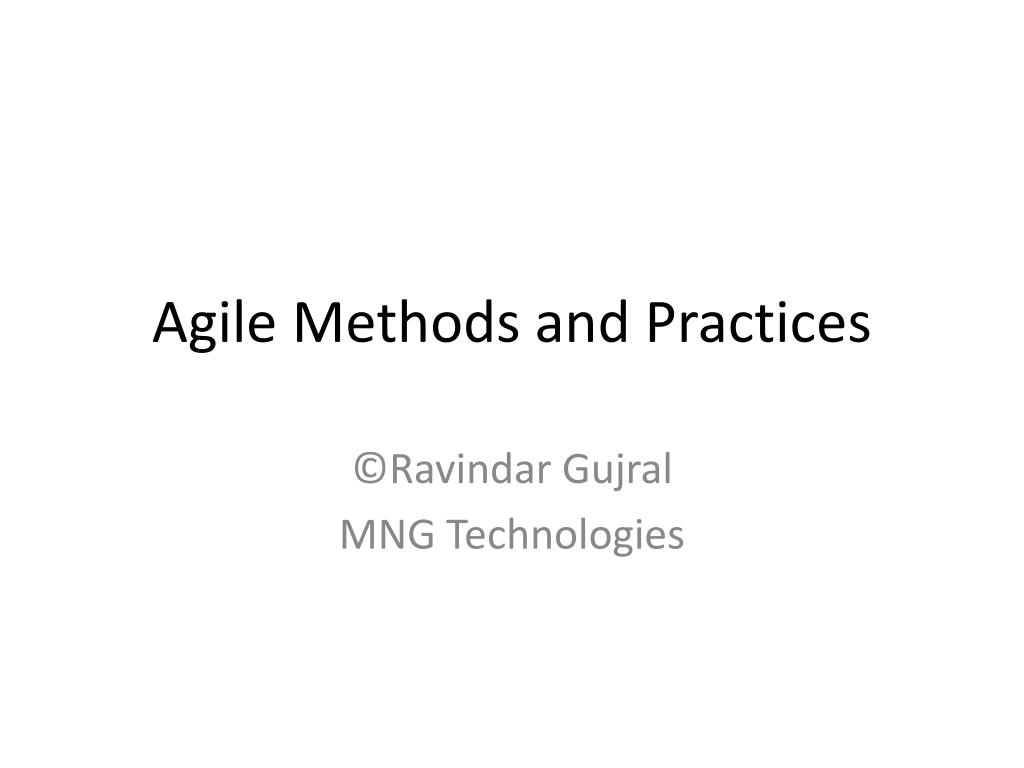 PPT - Agile Methods and Practices PowerPoint Presentation, free ...