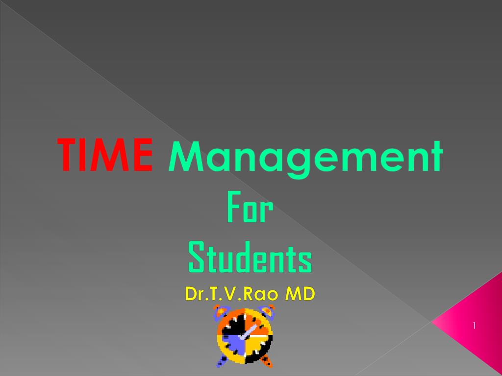 PPT - TIME Management for Students PowerPoint Presentation, free ...