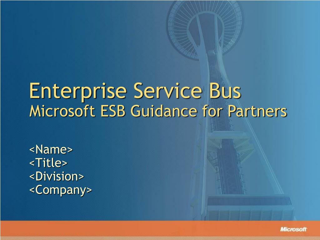 PPT - Enterprise Service Bus PowerPoint Presentation, free download ...