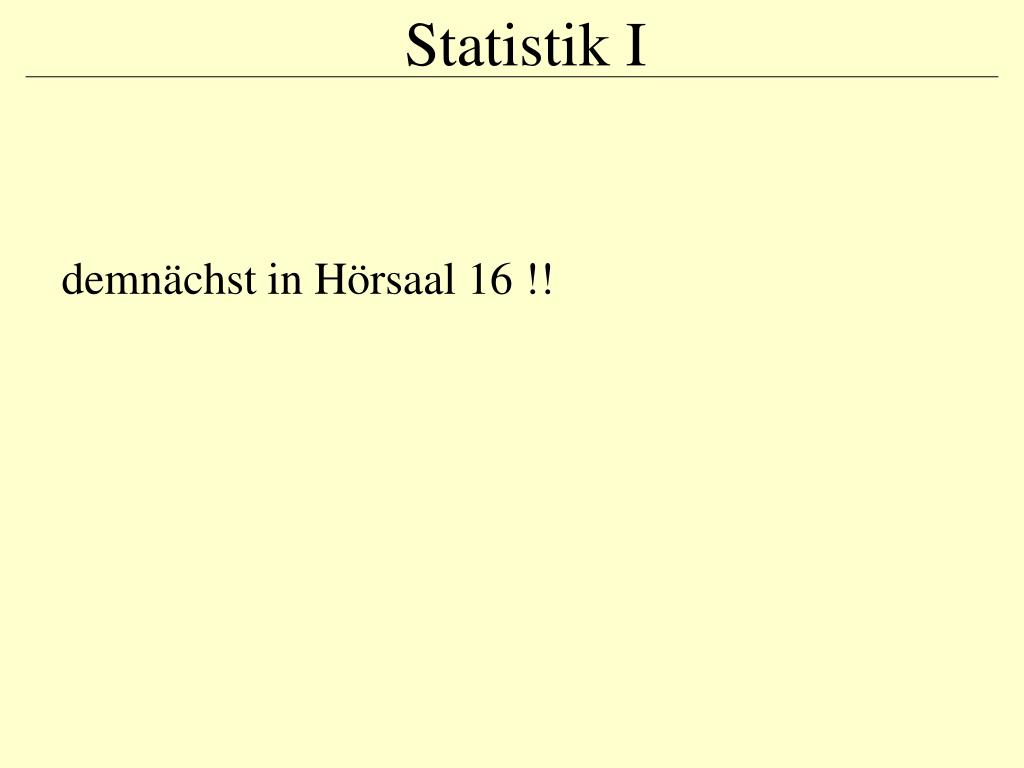 PPT - Statistik I PowerPoint Presentation, free download - ID:347290