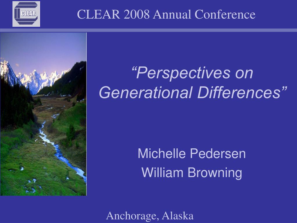 PPT - “Perspectives on Generational Differences” PowerPoint ...