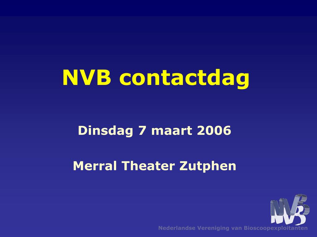 PPT - NVB contactdag PowerPoint Presentation, free download - ID:353038