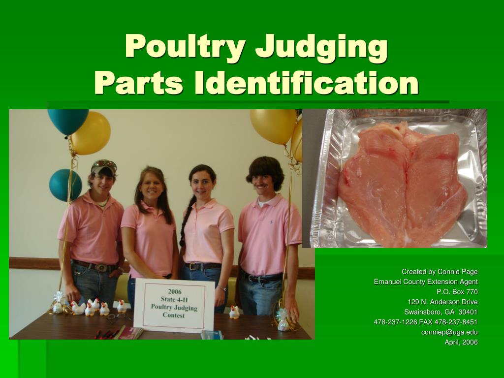 PPT - Poultry Judging Parts Identification PowerPoint Presentation ...