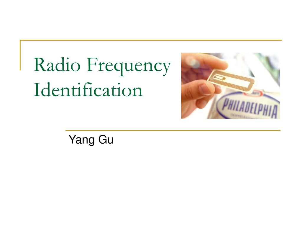 PPT - Radio Frequency Identification PowerPoint Presentation, free ...