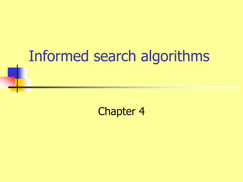 PPT - Informed search algorithms PowerPoint Presentation, free download ...