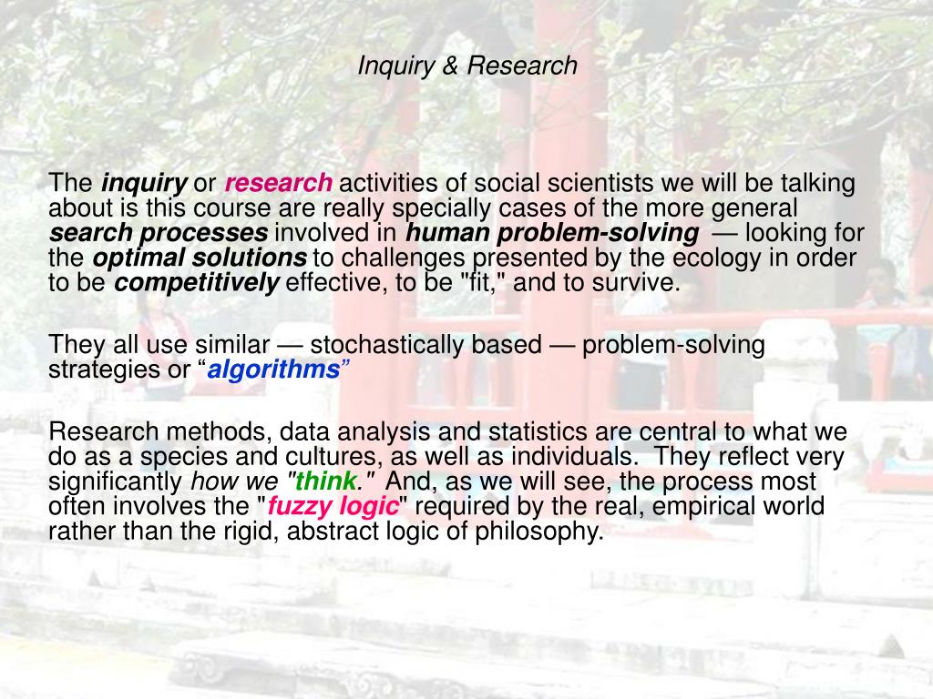 PPT - Inquiry & Research PowerPoint Presentation, free download - ID:36179