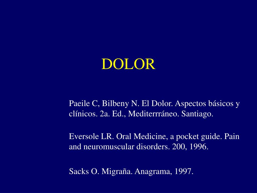 PPT - DOLOR PowerPoint Presentation, free download - ID:362233