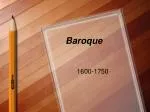 PPT - BAROQUE PowerPoint Presentation, free download - ID:2838932
