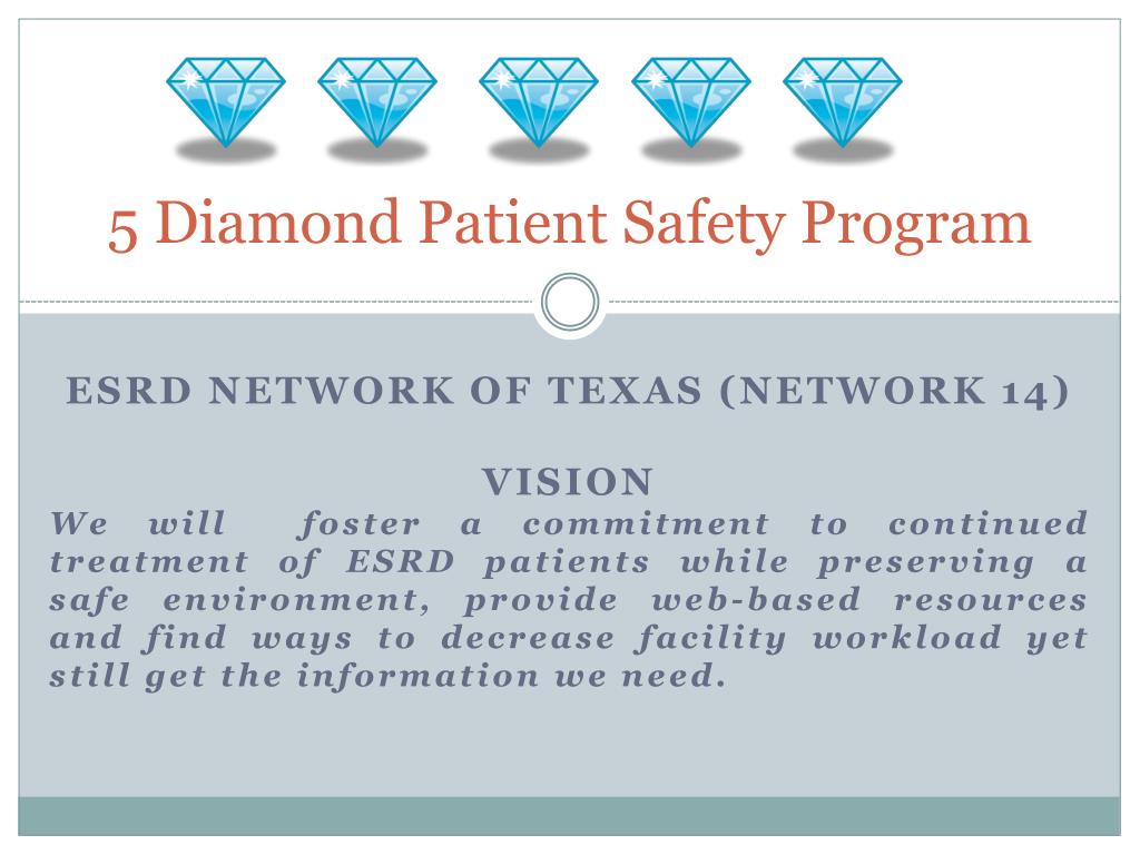 PPT - 5 Diamond Patient Safety Program PowerPoint Presentation, free ...