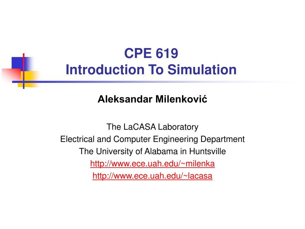 PPT - CPE 619 Introduction To Simulation PowerPoint Presentation, free ...