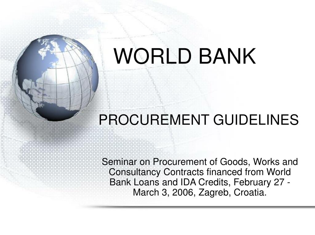 PPT - WORLD BANK PowerPoint Presentation, free download - ID:366313