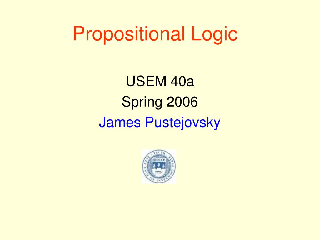 PPT - Propositional Logic PowerPoint Presentation, free download - ID ...