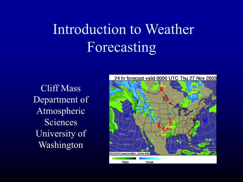 PPT - Introduction to Weather Forecasting PowerPoint Presentation, free ...