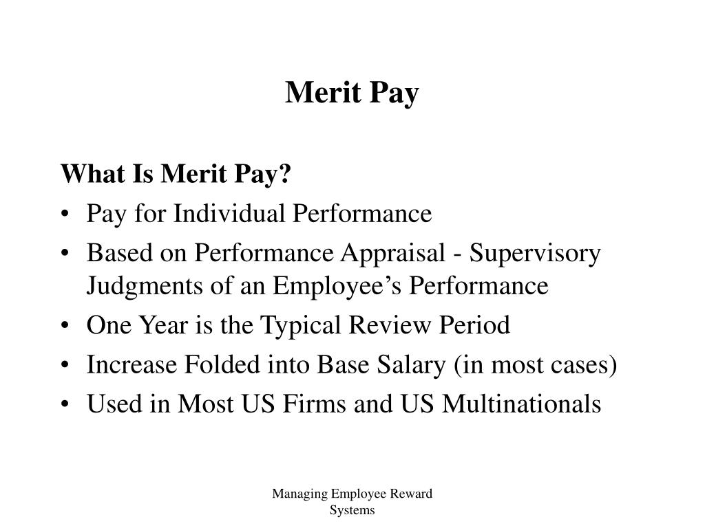 PPT - Merit Pay PowerPoint Presentation, free download - ID:370122