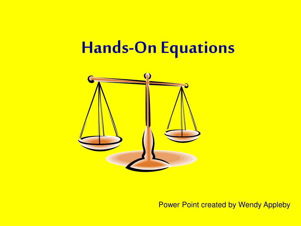 PPT - Hands-On Equations PowerPoint Presentation, free download - ID:370888