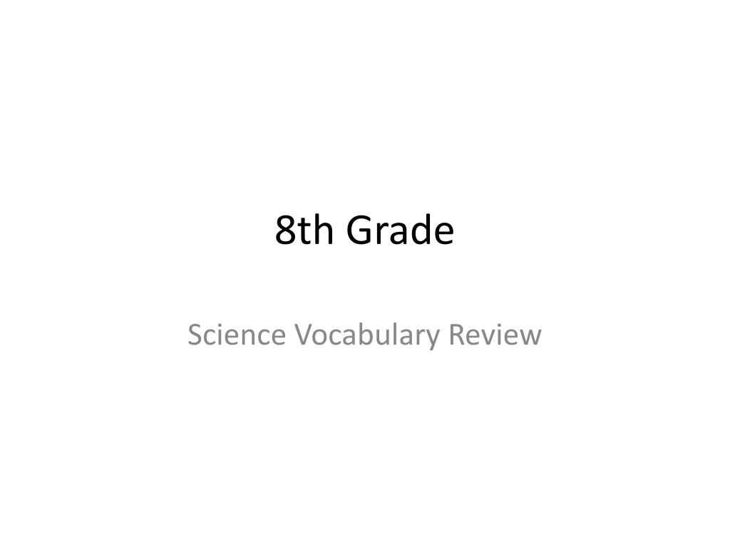 PPT - 8th Grade PowerPoint Presentation, free download - ID:371090