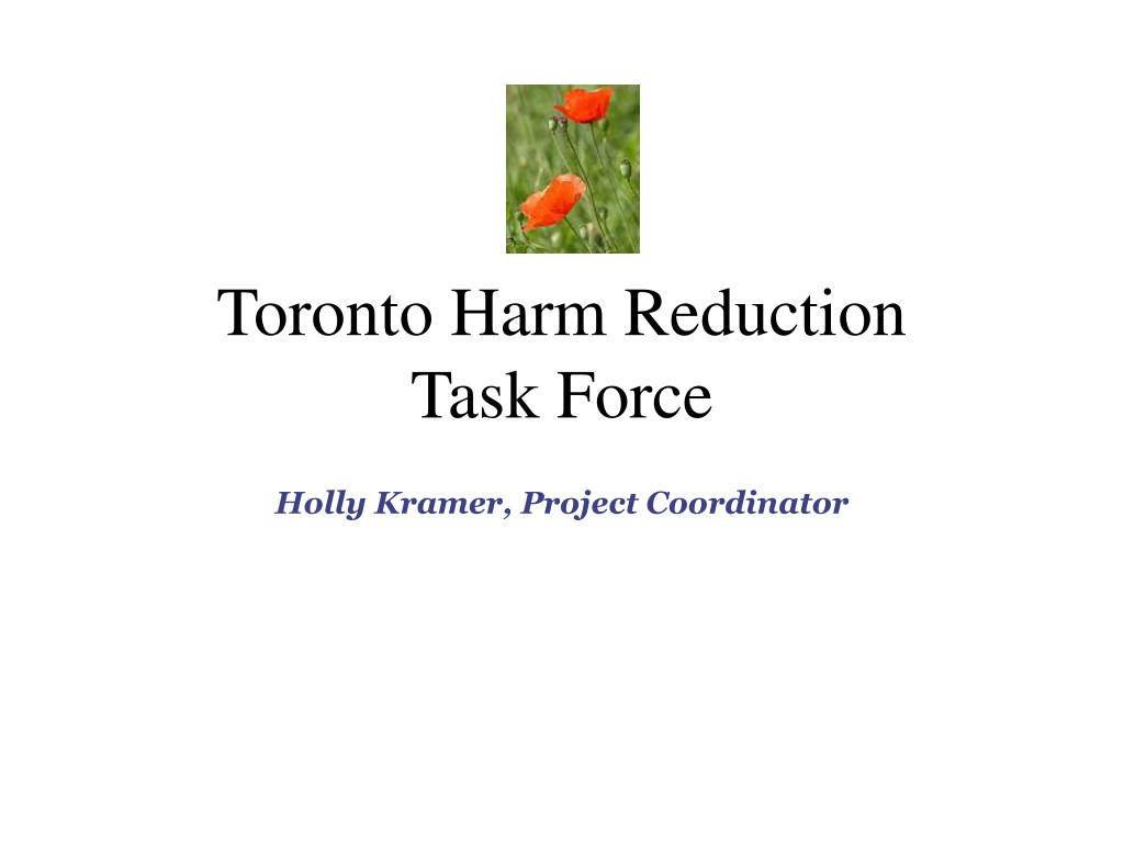 PPT - Toronto Harm Reduction Task Force PowerPoint Presentation, free ...